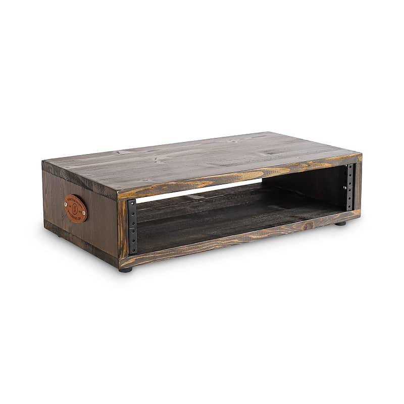 Sanctus Sound 2U Desktop Studio Rack in Cedar | Reverb