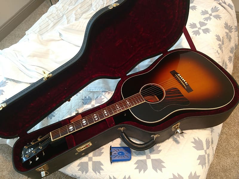 Lefty Gibson Advanced Jumbo AJ 1997 Left Handed Sunburst | Reverb