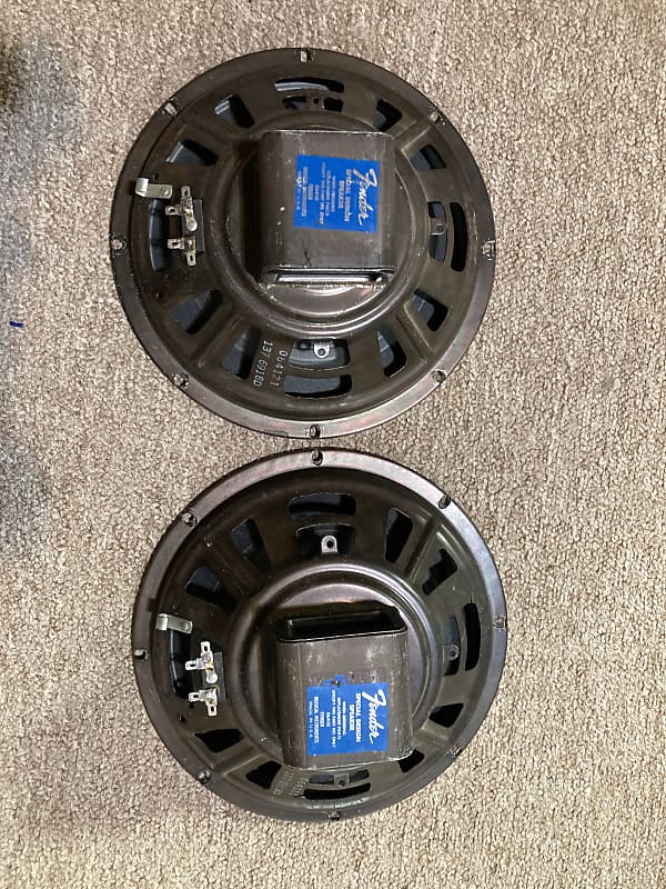 CTS Fender alnico 10” 1969 - Blue label matched pair fresh | Reverb