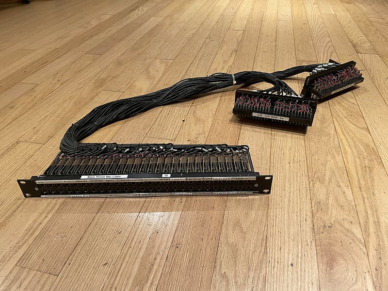 Switchcraft 48 point TRS patchbay x2 with Christmas Trees TRS | Reverb