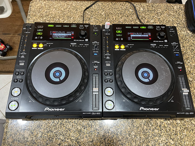 PAIR Pioneer DJ CDJ-850 K Black CDJ850 Digital CD USB Midi | Reverb