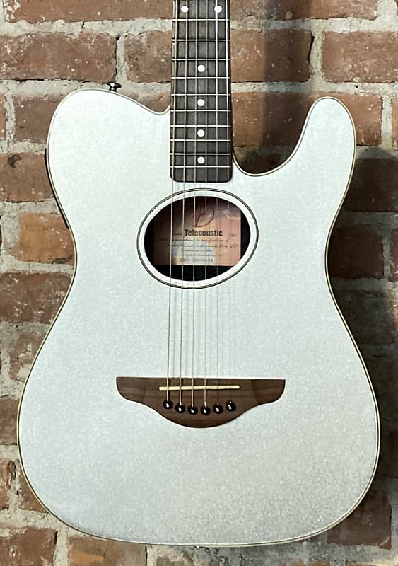 Cool Fender Standard Telecoustic 2009 - 2015 - Silver | Reverb