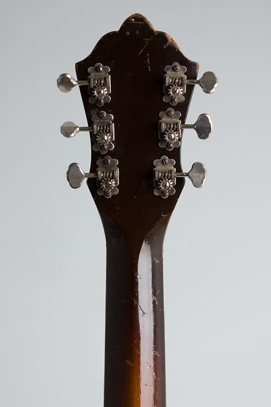 Oahu Jumbo Flat Top Acoustic Guitar, c. 1937, original black Oahu Jumbo Flat Top Acoustic Guitar, c. 1937, original black