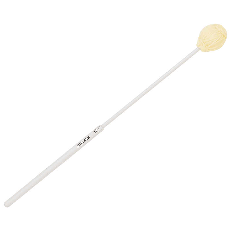 Musser MUS106 Tan Yarn Head Medium Soft Marimba Mallets w/ | Reverb