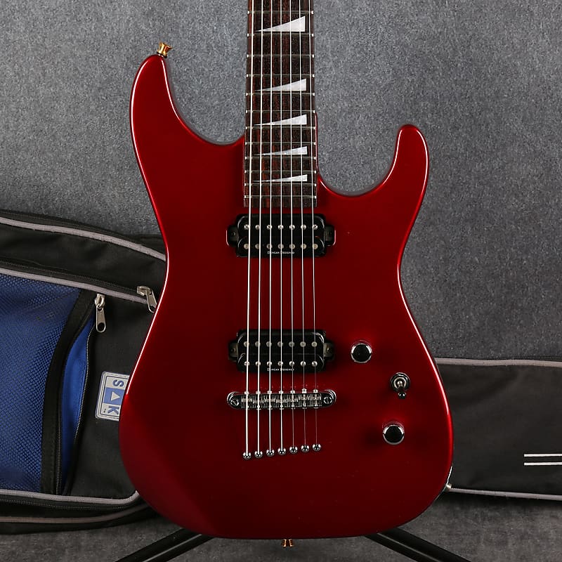 Jackson DR7 Dinky 7 String - Deep Metallic Red - Gig Bag - | Reverb