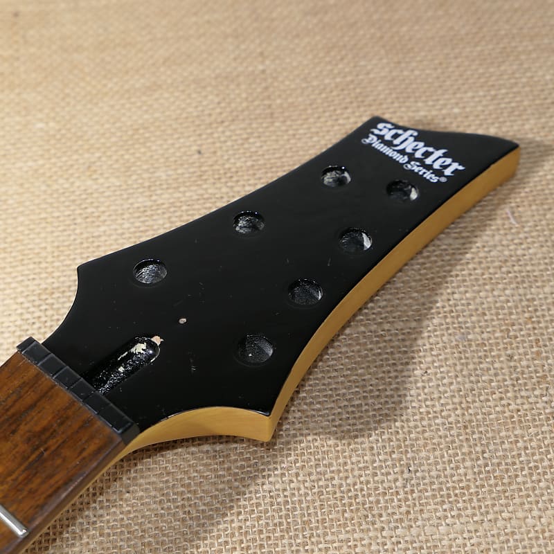 Neck Plate White, Genuine 2014 Schecter Research OMEN-7 Same | Reverb