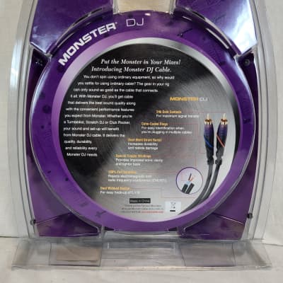 Monster Prolink DJ RCA Stereo Cable M DJ-R-1M, RCA To RCA, 3 | Reverb