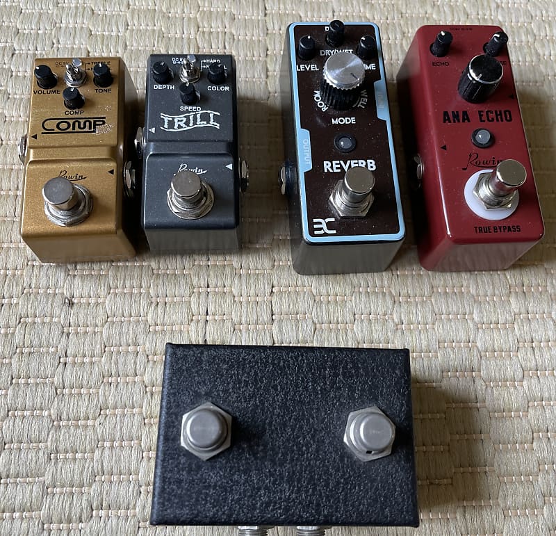 Rowin Mixed Pedal LOT 2020's - 4 effects Pedals & AMP switch | Reverb