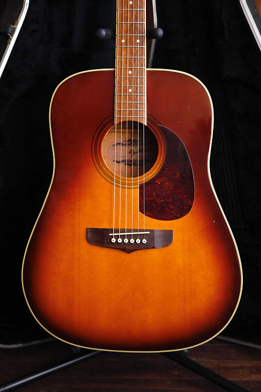 Fender Malibu 1991 Dreadnought Sunburst Acoustic Guitar | Reverb