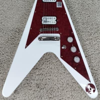Epiphone Dave Rude Flying V Electric Guitar, Alpine White | Reverb