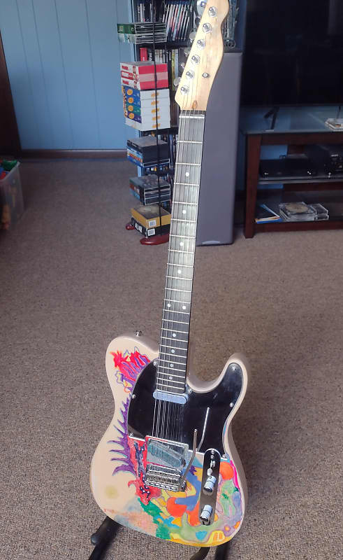 Jon's Dragon Telecaster - Hand Painted with EMG Pickups | Reverb