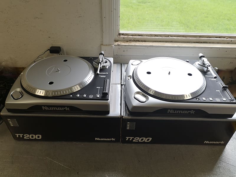 Numark TT200 Hi Torque Direct Drive DJ Turntables - BLACK | Reverb