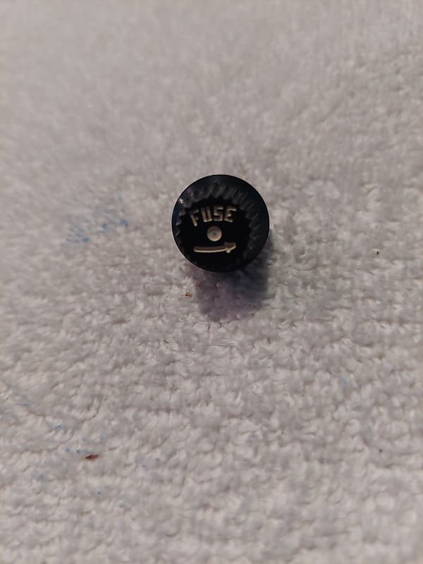 Import Fuse Cap Fits Fender Amps 2000s Black | Reverb