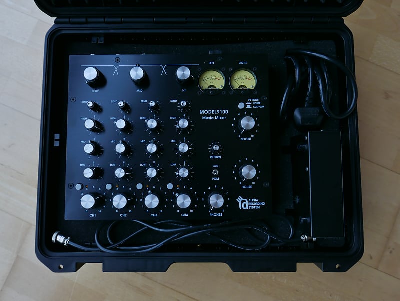 Alpha Recording System 9100 4-channel rotary DJ mixer with | Reverb