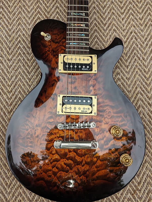 Dean Evo - Tiger Eye W/ Dean Hard Case | Reverb