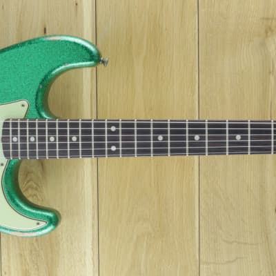Fender Custom Shop 60 Strat Relic Candy Green Sparkle R129548 | Reverb