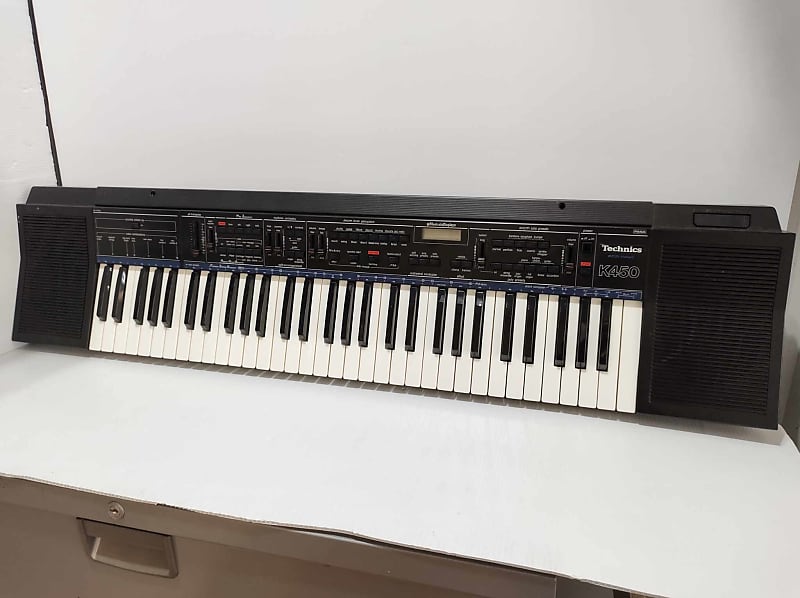 Technics SX K450 Synthesizer-Arranger Keyboard 1986 - Black | Reverb
