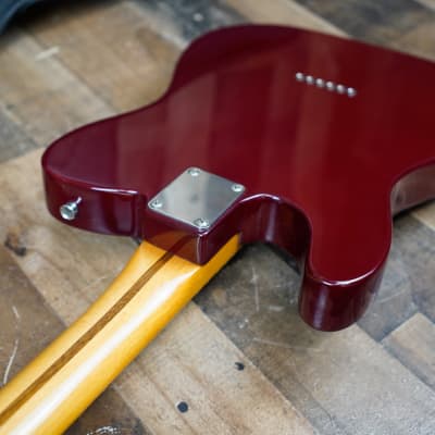 Fender "Fat" Telecaster 1994 Transparent Red Burst MIM SH | Reverb