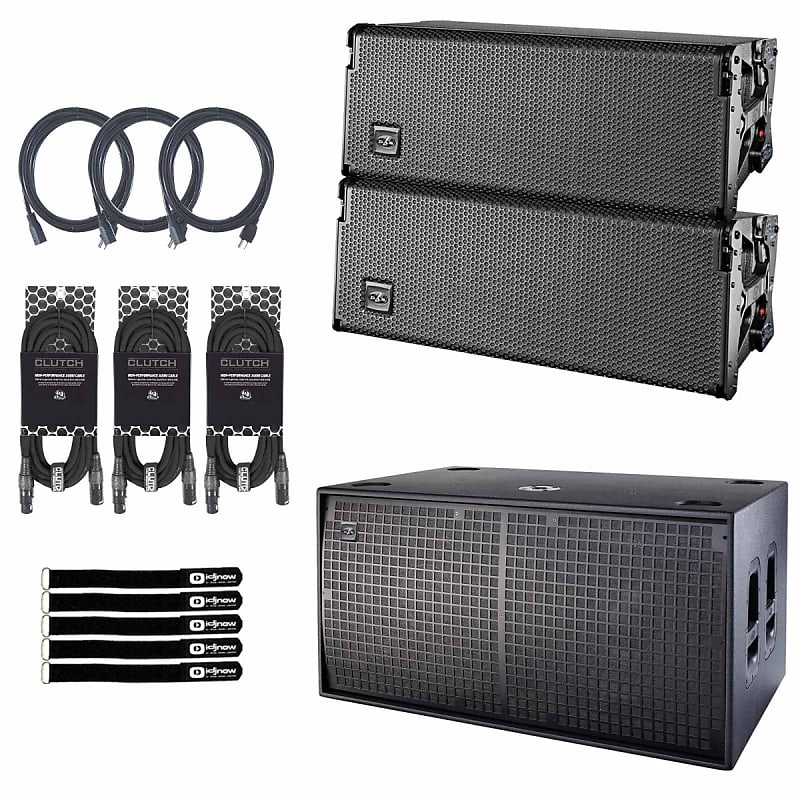 DAS Event 208A 8" Line Array Speakers Pair w Dual Event 18" | Reverb