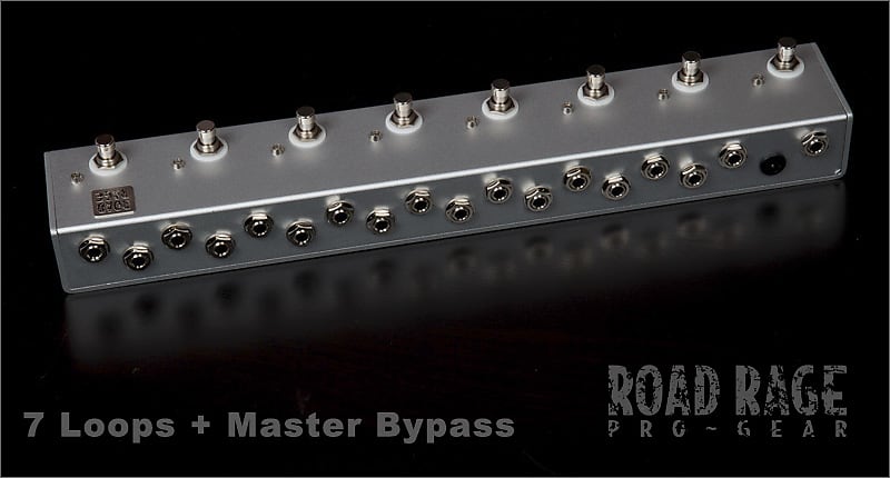 Road Rage 7 Loop + Master Bypass Strip Style True Bypass | Reverb