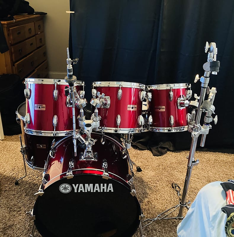 Yamaha TOUR CUSTOM 8000 MIJ - Wine Red Wrap | Reverb