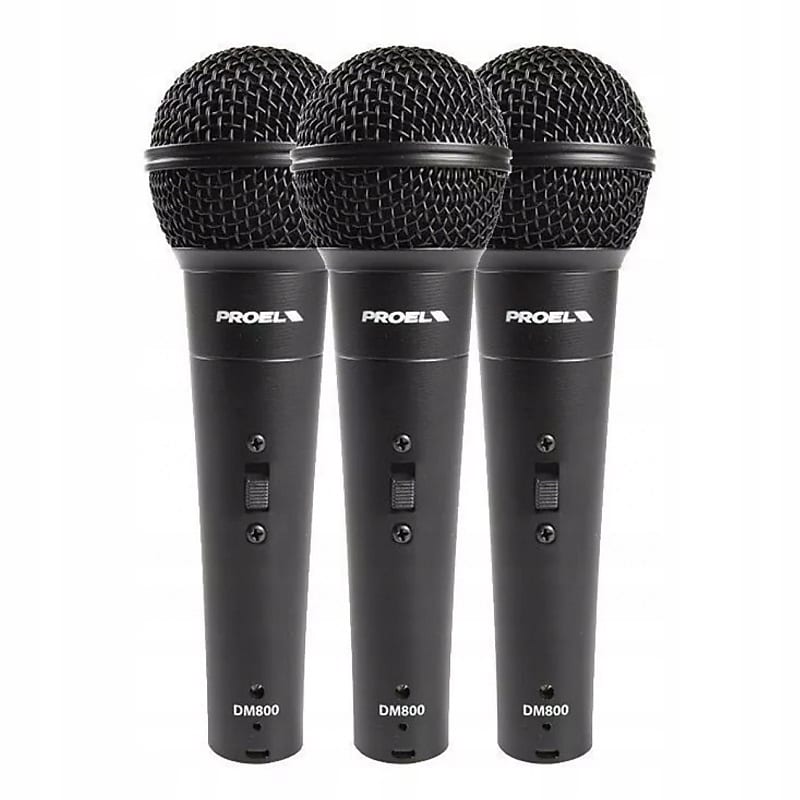 Proel DM800KIT - Professional 3 Microphone Set | Reverb