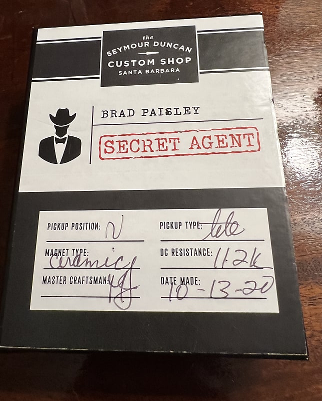 Seymour Duncan Secret Agent - Brad Paisley pickup for Esquire | Reverb