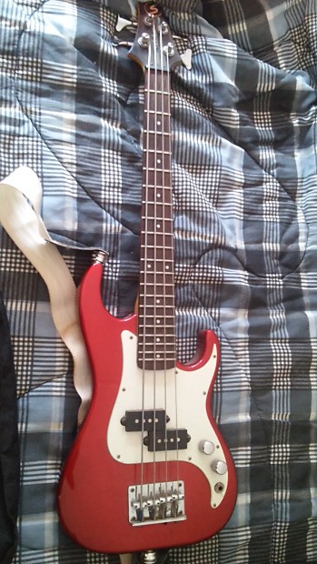 Samick Greg Bennett 3/4 scale Bass Metallic Red | Reverb