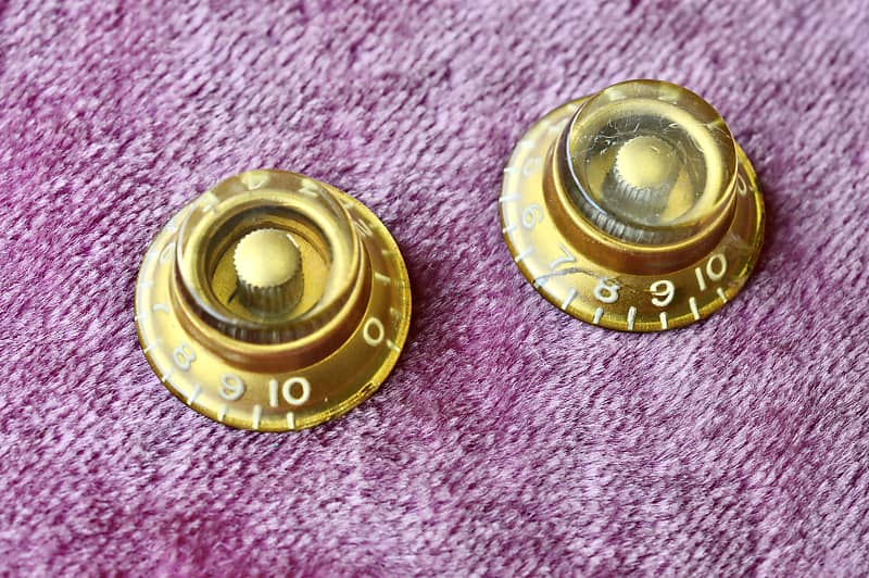 Vintage 1959 Gibson Les Paul Burst Knobs Gold Bonnet | Reverb Canada