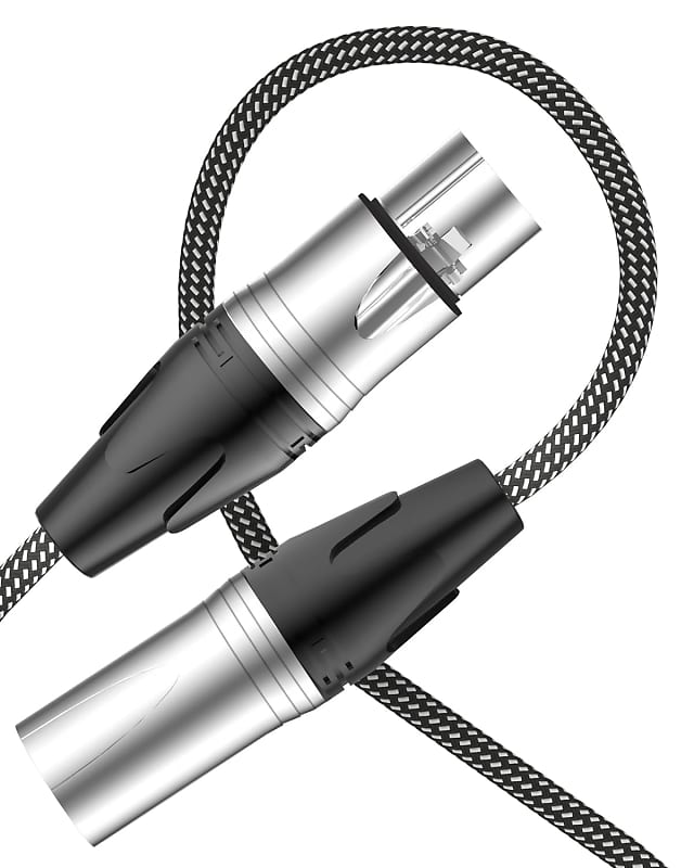 Short XLR Cable 3ft, XLR Male to Female Microphone Extension | Reverb