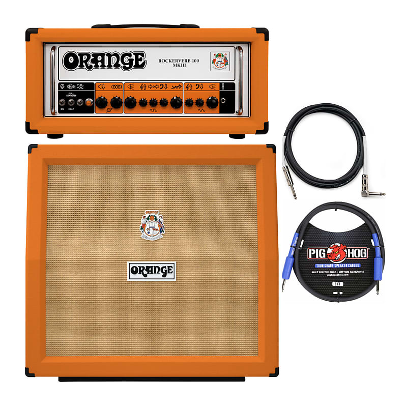 Orange Amps Rockerverb 100 MKIII 100W Tube Amp Head Bundle | Reverb