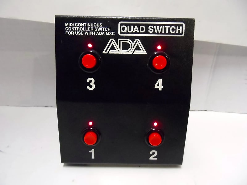 ADA Quad Switch 4 button control foot switch pedal | Reverb Australia