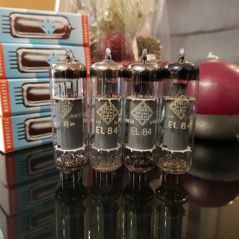 Telefunken Berlin EL84 6BQ5 year 60s matched quad NOS | Reverb UK