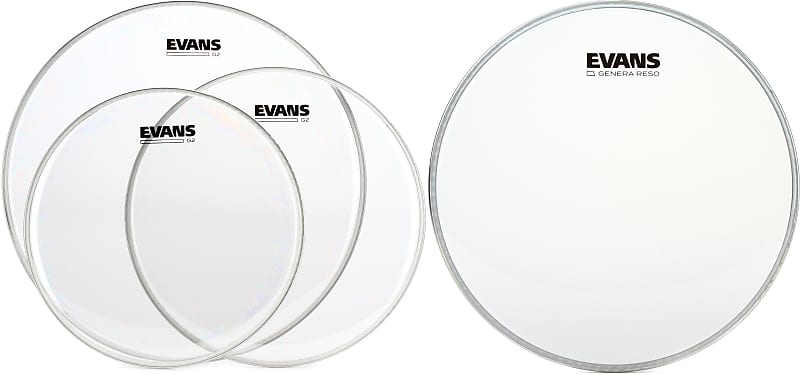 Evans G2 Clear 3-piece Tom Pack - 12/13/16 inch Bundle with | Reverb