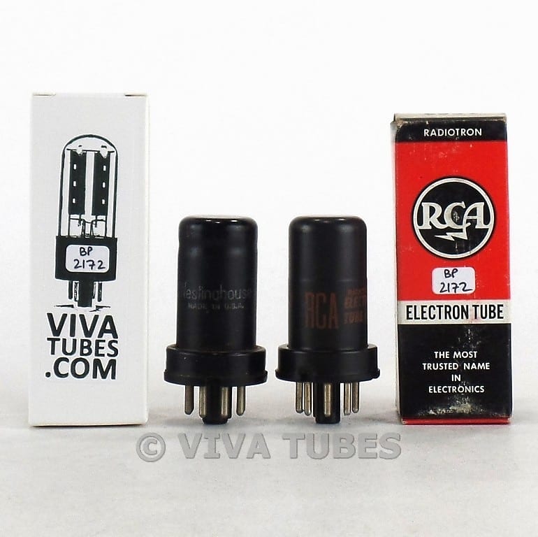 Tests NOS Matched Pair RCA USA 6SJ7 Metal Rust Vacuum Tubes | Reverb