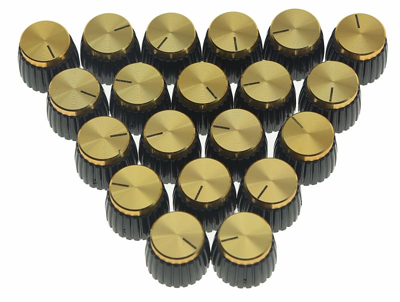 Marshall replacement knobs black-gold 20-pack + | Reverb Australia