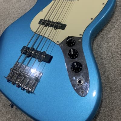 SX 5-String Fretless bass 2000's - Light blue metalic | Reverb