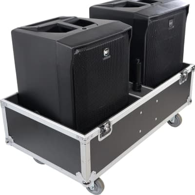 Flight Case for 2 - 15 Inch RCF HDM 45-A | HD 35-A | HD 15-A | Reverb