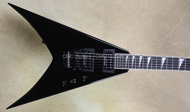 Jackson USA Custom Shop Double Rhoads King V Black Guitar | Reverb