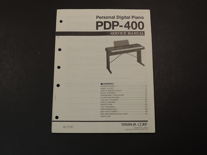 Yamaha PDP-400 Service Manual [Three Wave Music] | Reverb