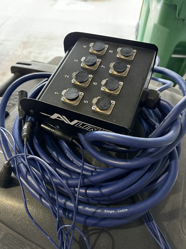AV Link 8 channel XLR Stage Snake 2000’s | Reverb