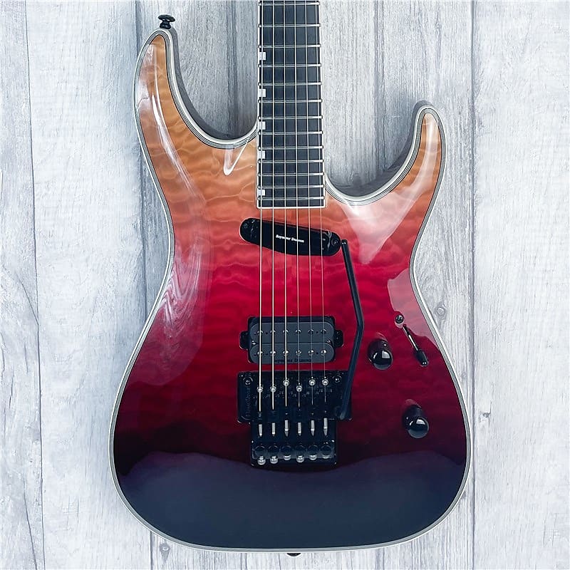 ESP LTD MH-1000 HS Quilted Maple Cherry Burst, Second-Hand | Reverb