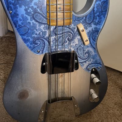Rumley Western Telecaster bass - Metallic agave burst | Reverb