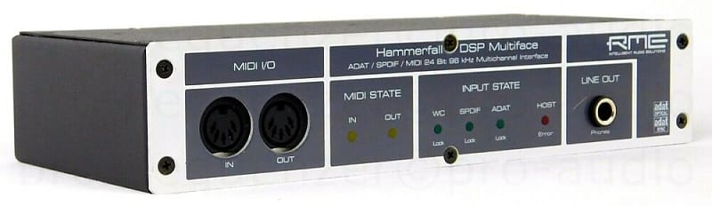 RME HDSP Multiface High-End Audio Interface Hammerfall DSP | Reverb