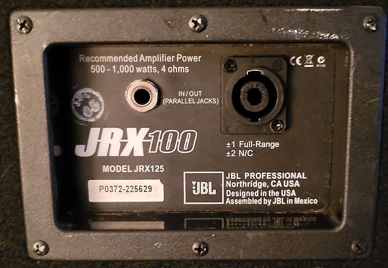 JBL JRX 100 125 SF25 Crossover Jack Plate Network Assembly | Reverb