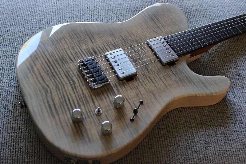 Kiesel Solo Tele Baritone Piezo 2024 - Trans White Cali Burst | Reverb