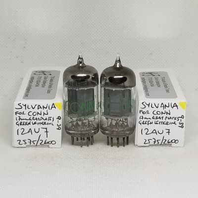 Sylvania Made For Baldwin 12AU7A Long Gray Plate Well Matched | Reverb