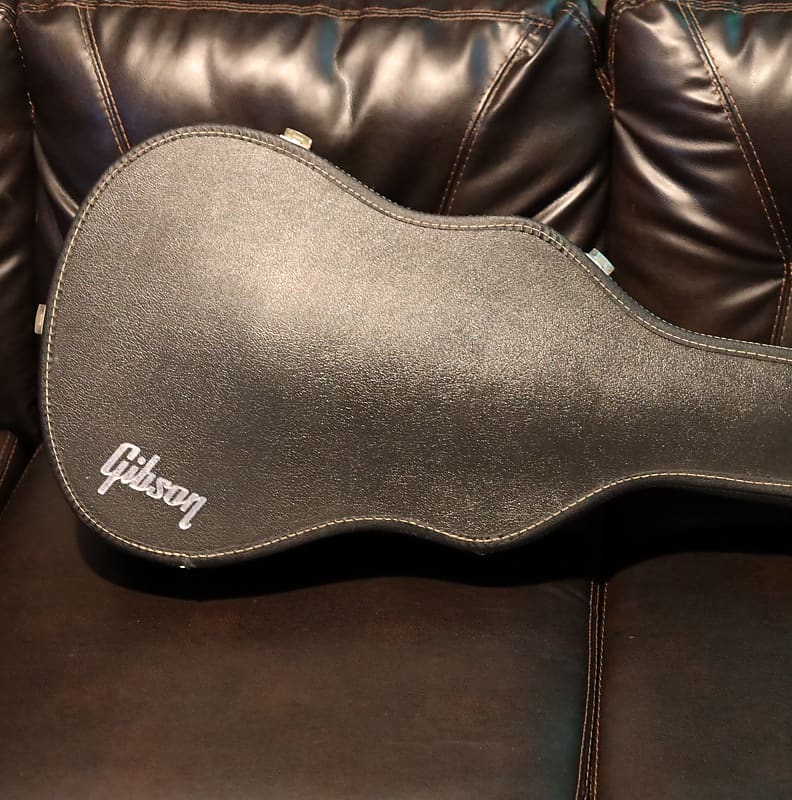 60's / 70's Gibson Chipboard Acoustic Case (Red / Black) - | Reverb