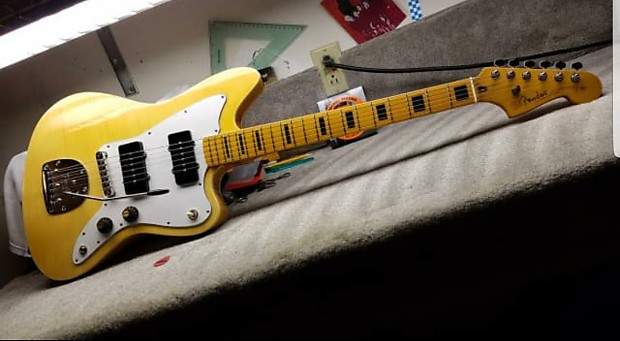 Fender Jazzmaster Thinline Blonde Flamed Maple | Reverb
