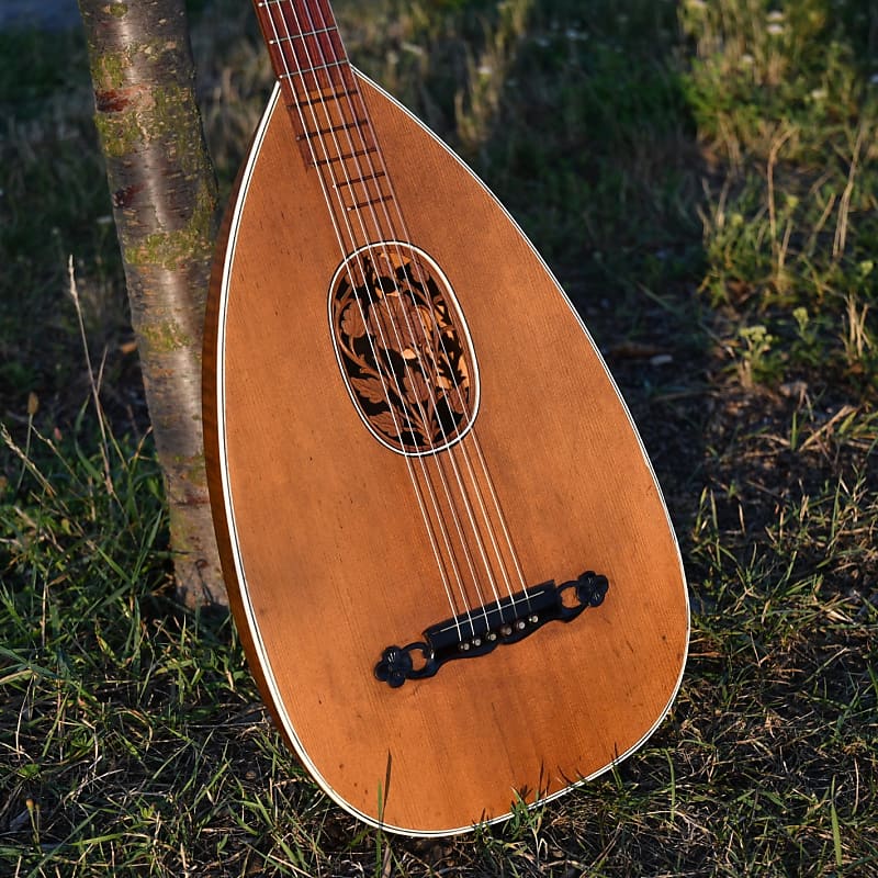 Antique Pre-war German Guitar Lute, 1930s – Flame maple, | Reverb